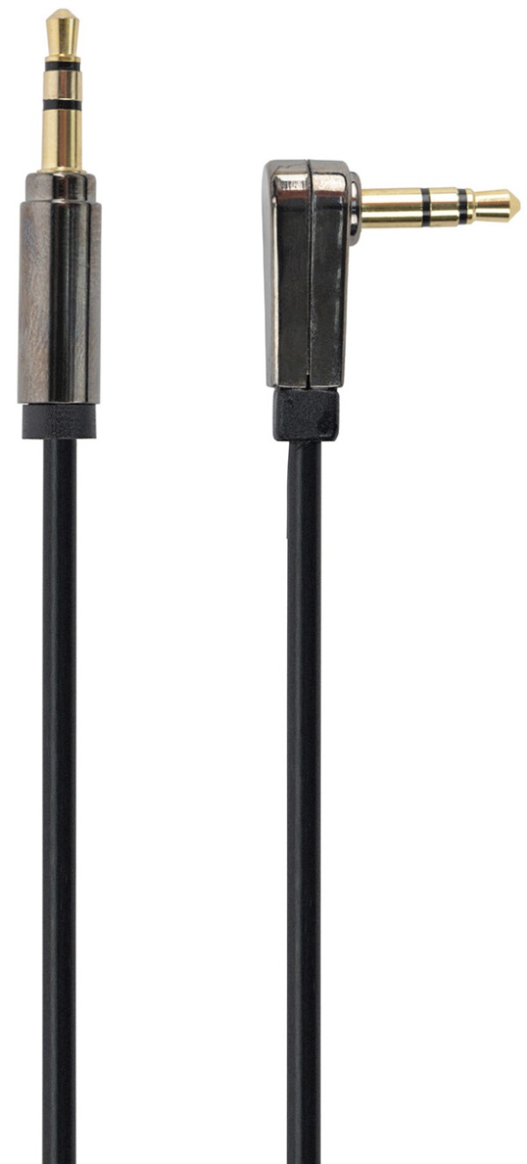 CCAPB-444L-1M Gembird AUX 3.5mm stereo plug to 3.5mm desni ugao stereo plug audio kabl pozlaceni 1m