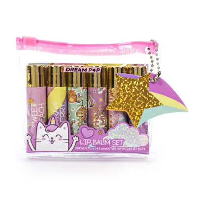 Tri Coastal Design Set balzama za usne Kitty Dream Pop, 6 komada
