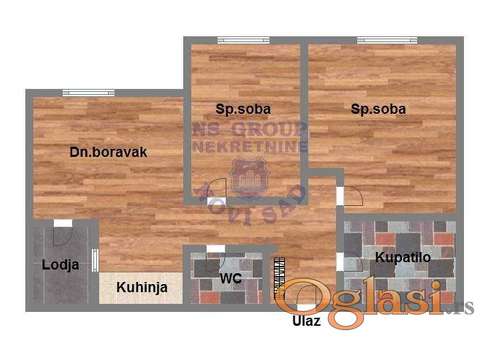 Trosoban, 64m2 Somborski Bulevar