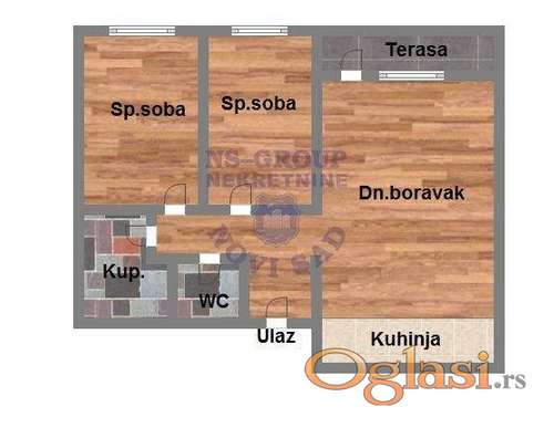 Trosoban 60m2 Bulevar patrijarha Pavla