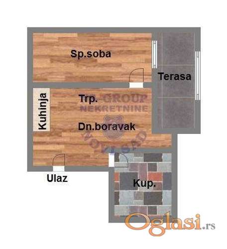 Dvosoban 41m2 Mišeluk
