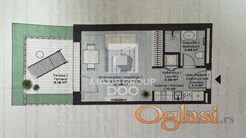 Garsonjera za investiciju BW-izdato godinu dana ID#1593