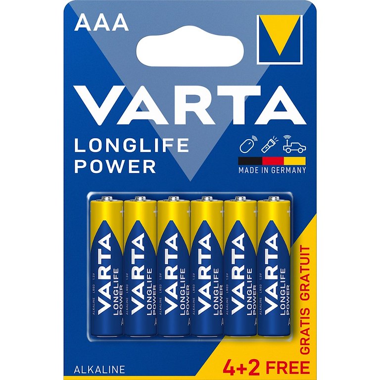 LongLife Power LR03 4+2 gratis
