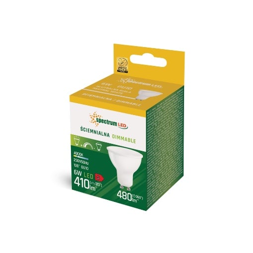 LED Sijalica GU10 dimabilna prirodno bela 6W 14385