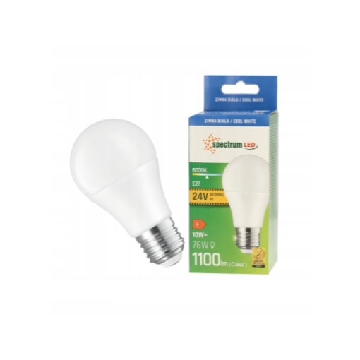 LED sijalica 10W 24V E27 6000K 14662