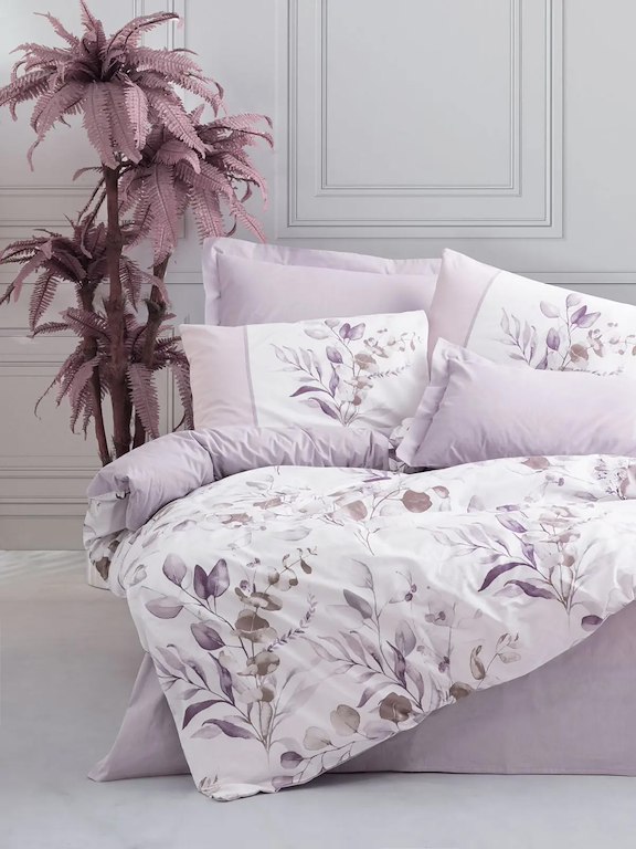 COTTON BOX Set posteljine Mode Line Nadia, Double, 240x260 cm, Lavanda