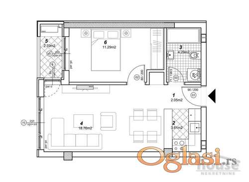 STAN - NOVI SAD - TELEP - 41m2 - 99760 evra