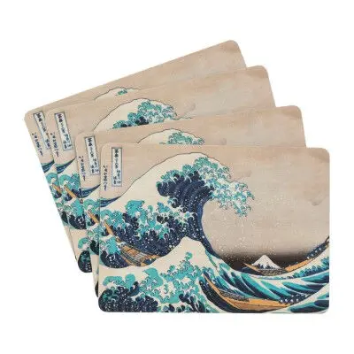 Grupo Erik Editores S. L. Set stonih podmetača Hokusai, The Great Wave Of Kanagawa, 4 komada