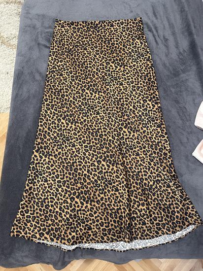 Zara saten suknja leopard S