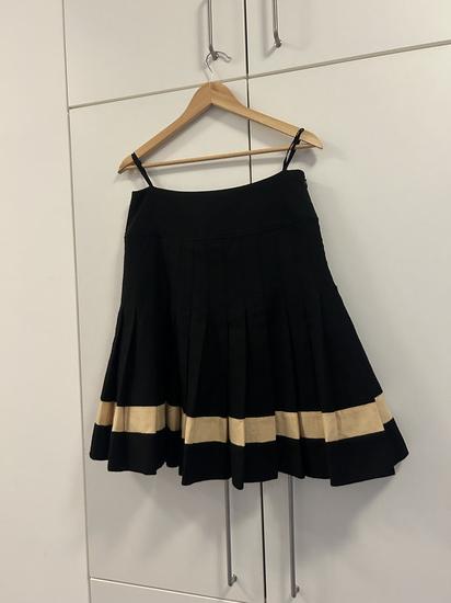 PLISE  WOOL SKIRT,