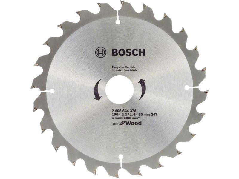 BOSCH LIST KRUŽNE TESTERE ECO FOR WOOD 190×30-24, 2608644376