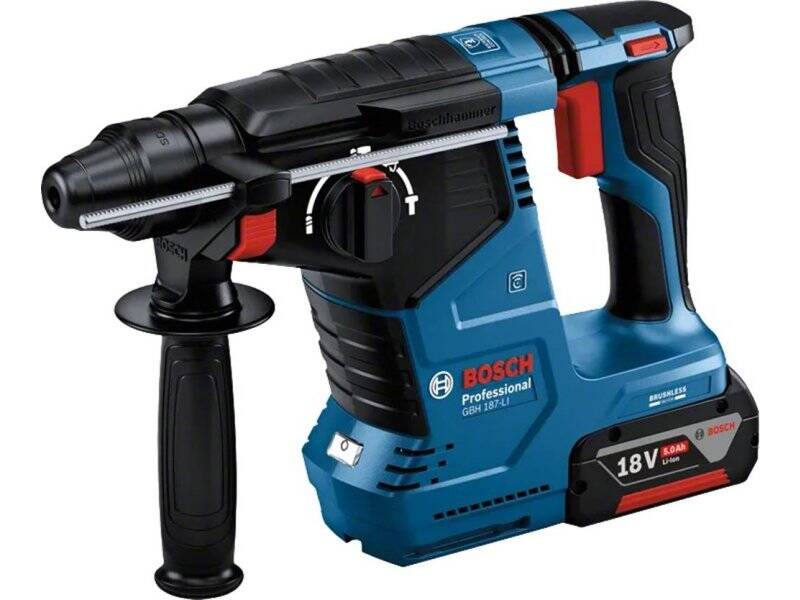 BOSCH GBH 187-LI PROFESSIONAL AKUMULATORSKA HAMER BUŠILICA U KOFERU SA 2X 5.0AH LI-ION AKUMULATORA, 0611923021