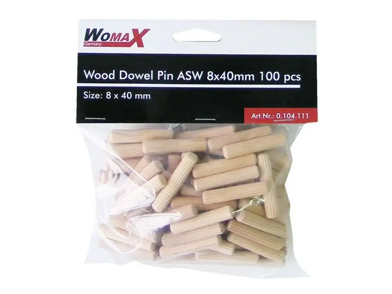 Womax Drveni tipl asw, 8 x 40mm, 100 komada
