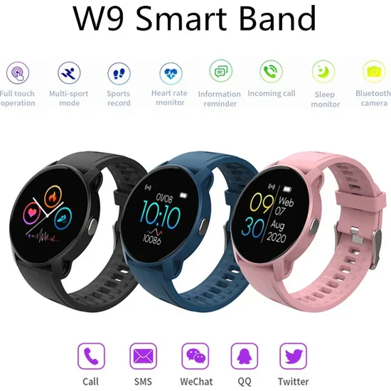 Smart Watch W9 – Boja Roze