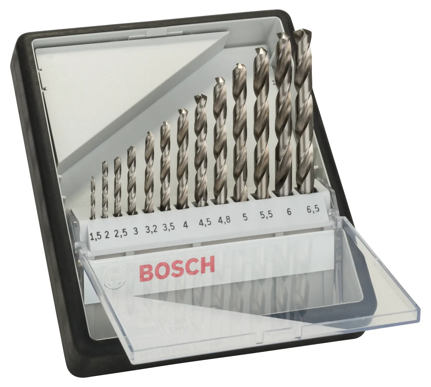 Bosch 13-delni Robust Line set burgija za metal HSS-G, 135° 2607010538, 1,5; 2; 2,5; 3; 3,2; 3,5; 4; 4,5; 4,8; 5; 5,5; 6; 6,5 mm, 135°