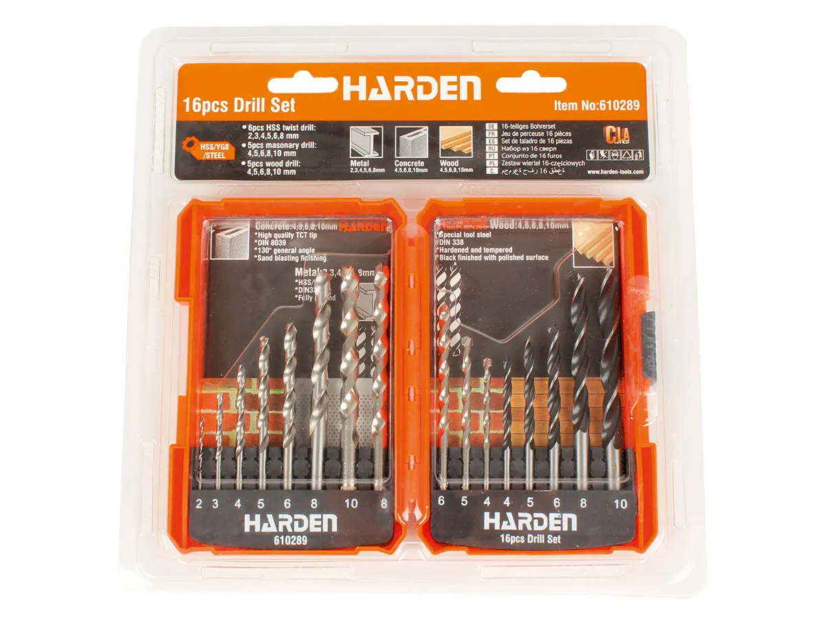 HARDEN Burgija set 16 kom