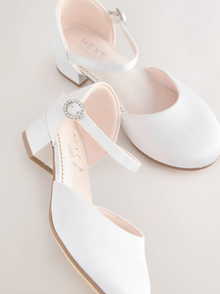 Saten otporan na bele mrlje - Occasion Ankle Strap Low cipele na štiklu Cipele