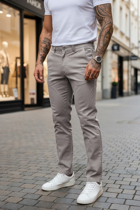 muške pantalone ROXTER LIGHT GREY