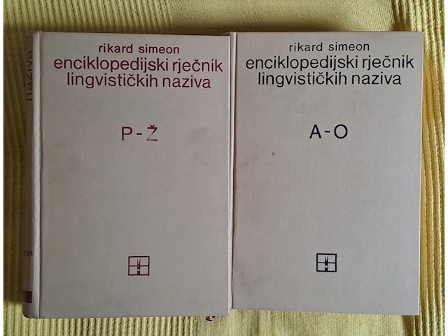 Enciklopedijski rječnik lingvističkih naziva  Simeon