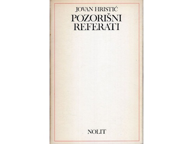 Pozorišni referati