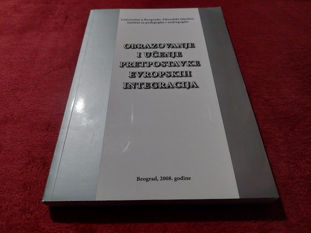 Obrazovanje i učenje pretpostavke eu integracija NOVO
