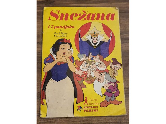 Snezana i sedam patuljaka album sa slicicama PUN 2