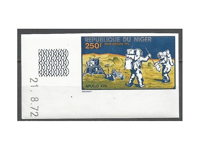 Niger,Apolo XVII 1972.,nezupčana,čisto