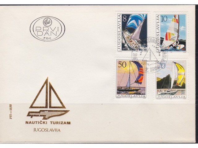 Jugoslavija 1985 Nautički turizam FDC