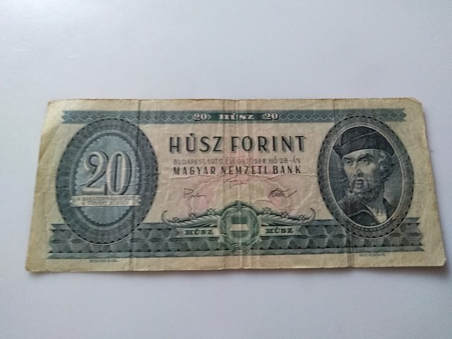 20 forinti Madjarska 1975.