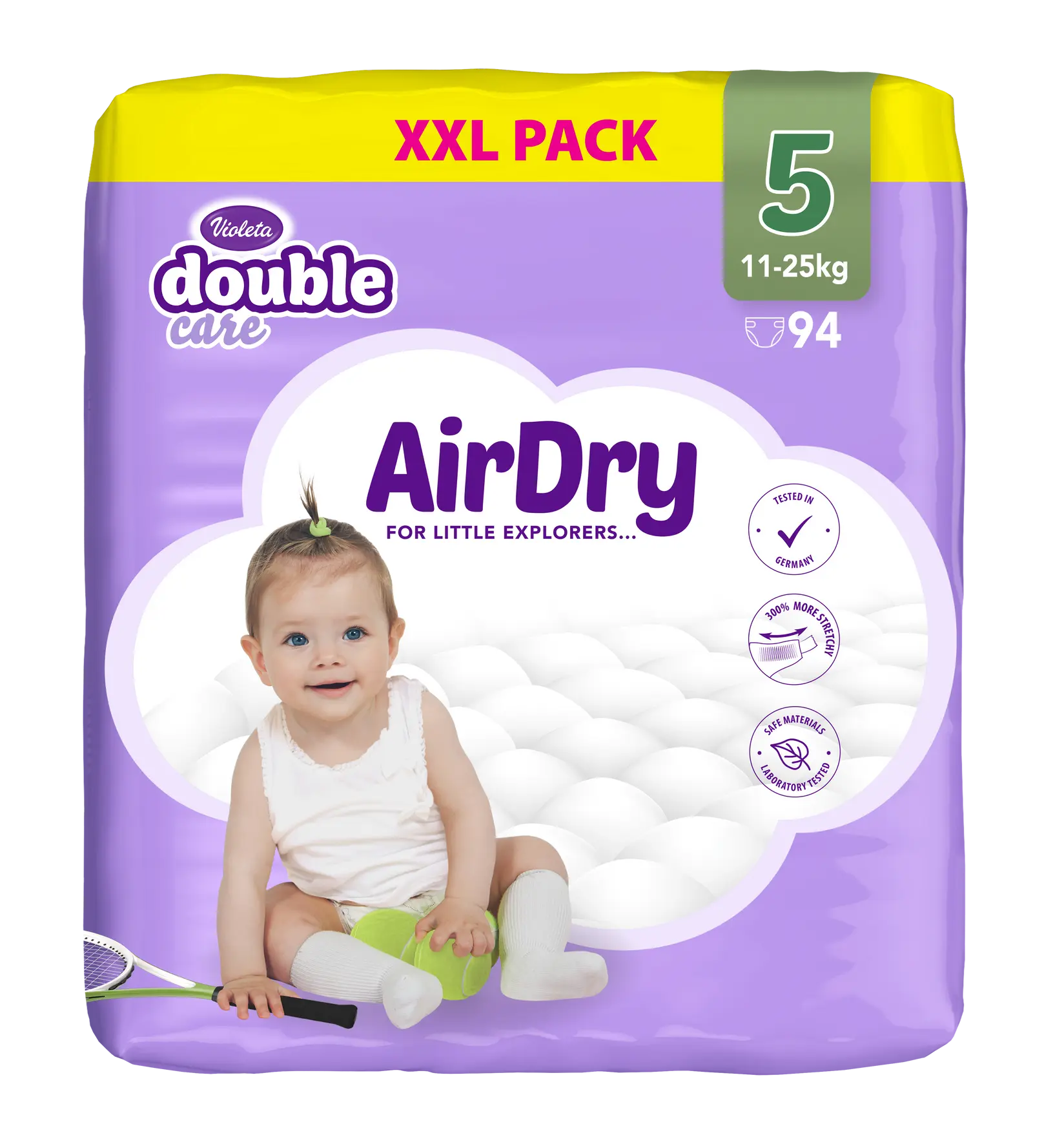 Violeta pelene DC Air Dry XXL, 5, 11-25kg, 94 komada
