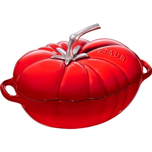 STAUB ovalna gusana posuda Tomato Cocotte 25cm - crvena boja