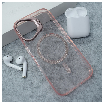 Maska Mag Case Bling Camera Bracket za iPhone 17 pink