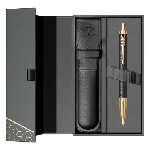 Parker poklon SET Royal IM Premium Black GT – Hemijska + Futrola