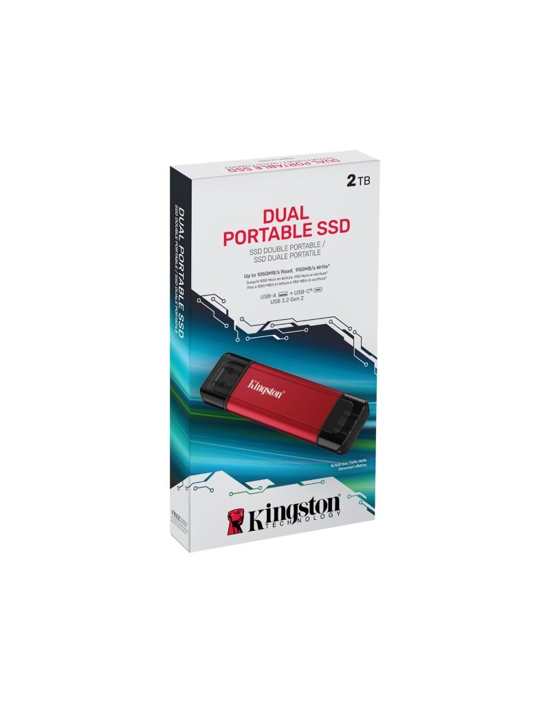 KINGSTON Dual Portable 2TB eksterni SSD SPSD/2TB