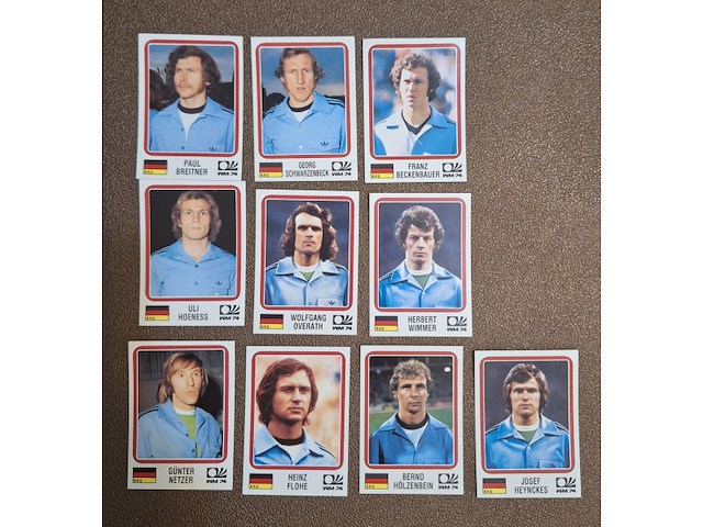 Sličice na kom za album World cup story Panini 1994.g