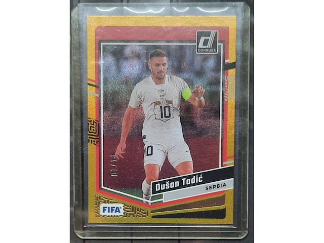 2023-24 Panini Donruss FIFA Dusan Tadic Gold /10