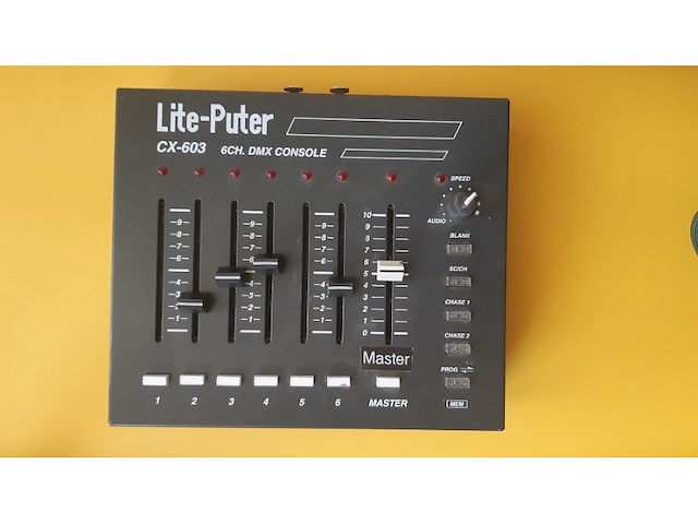 LITE PUTER CX603  6 kanala DMX Dimmerpanel