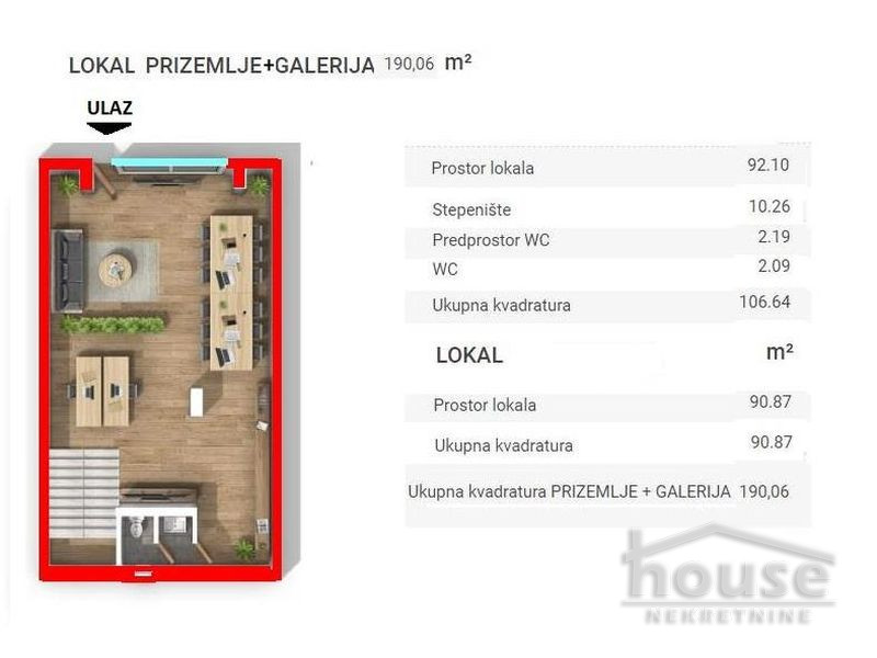 Lokal,NOVI SAD,FUTOŠKA 190m2,342500€ , ID: 8091708