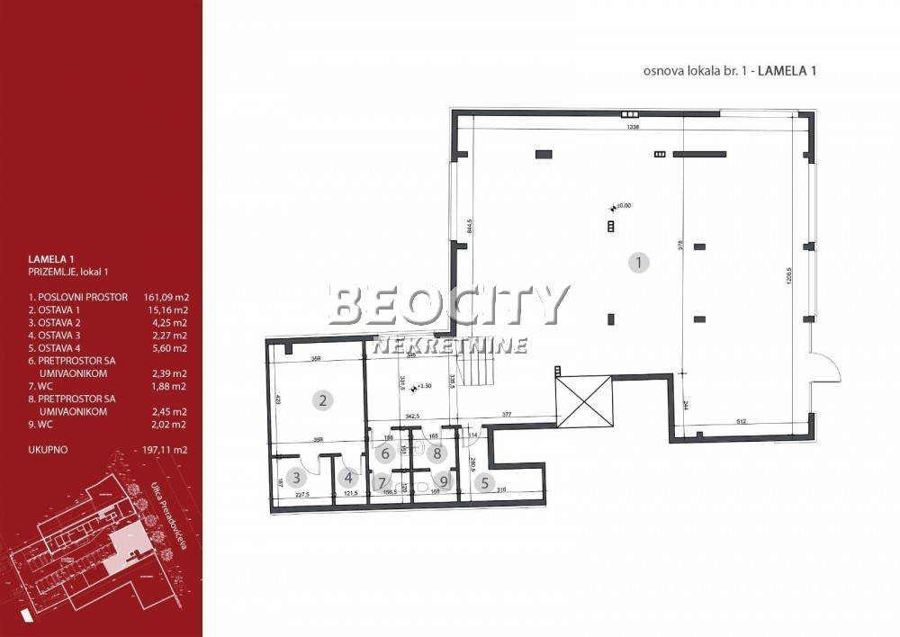 Lokal, 187 m2, Novi Sad ID: 76760
