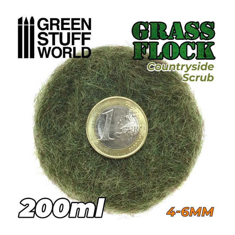 Grass Flock - COUNTRYSIDE SCRUB 4-6mm (200ml)