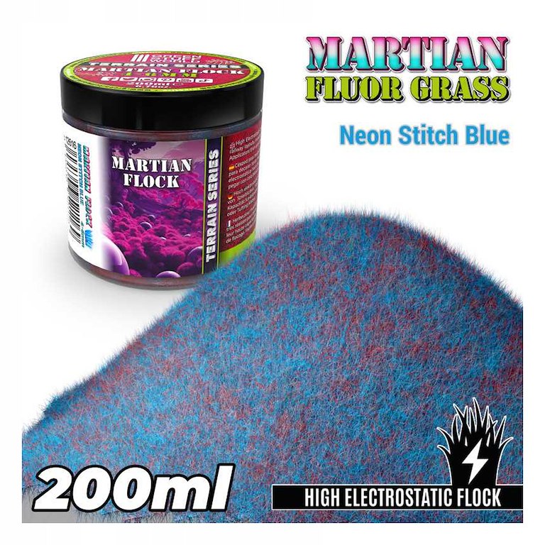 Martian Fluor Grass - Neon Stitch Blue - 200ml