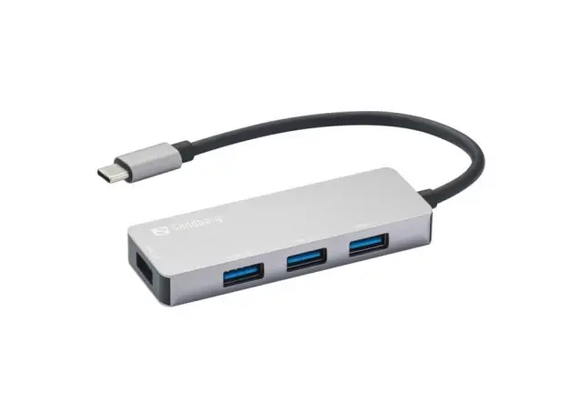 Sandberg USB Hub 336 - 32, USB - C na 1xUSB3.0+3x2.0 USB
