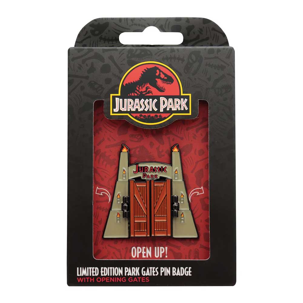 Jurassic Park Gates Hinged Pin Badge