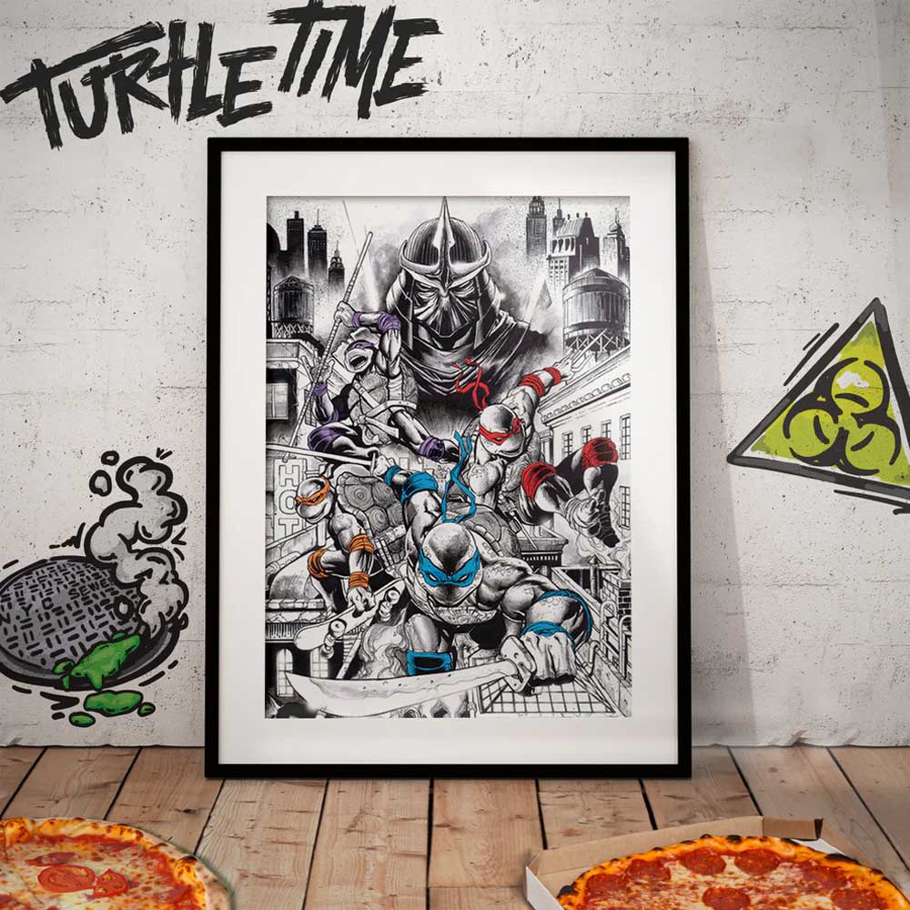 Teenage Mutant Ninja Turtles Art Print 40th Anniversary Limited Edition (42 x 30 cm)