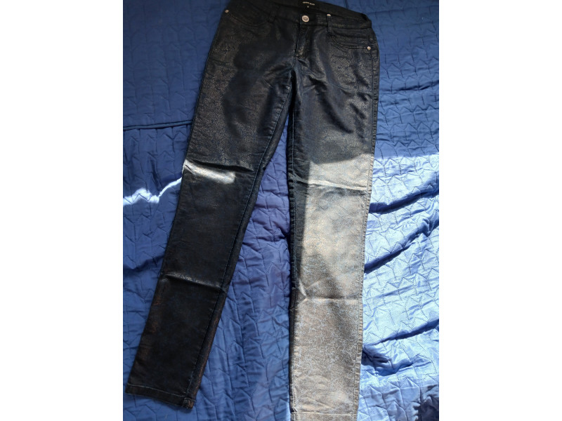 Geisha metalik teget sjajne pantalone, M