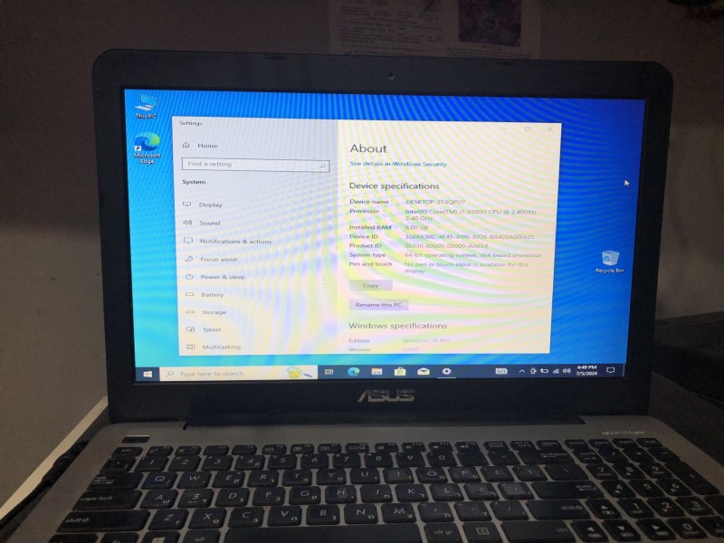 Asus X555L i7-5500u 8GB Nvidia 920m 2GB 1terabajt HDD 1