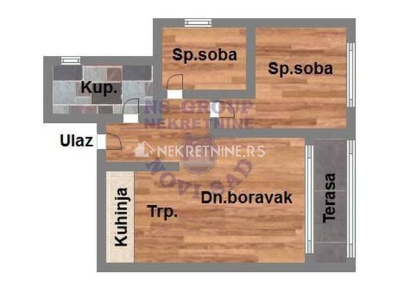 Trosoban - 57m2 - Adice