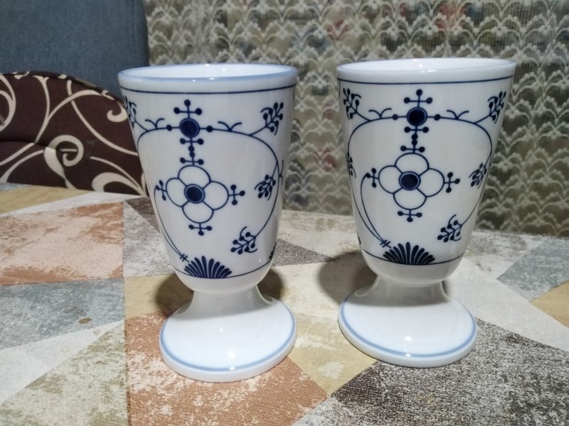 Porcelan pehari ili čaše Indisch Blau Julius Kahla