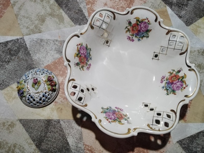 Činija Fena porcelan i poklopac od kutije