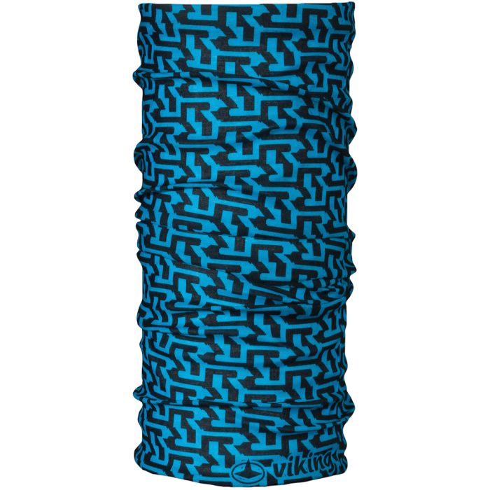 BANDANA VIKING LABYRINTH POLARTEC black-blue